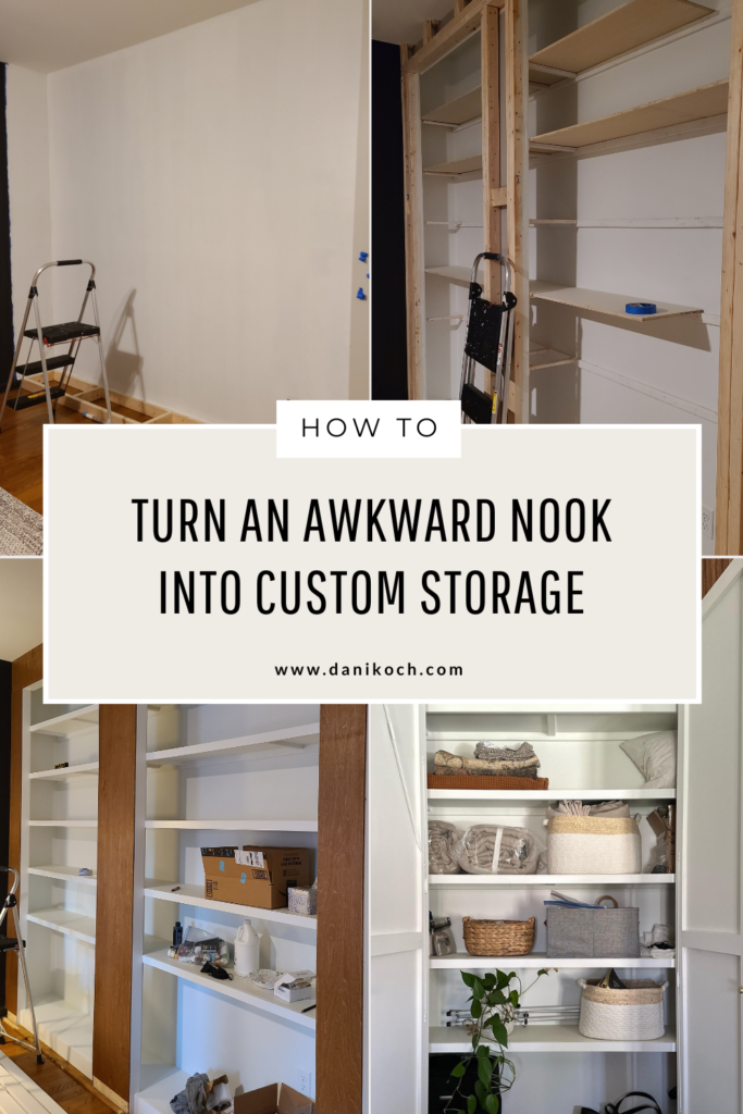 DIY Hidden Closet Part 1: Turning an Awkward Nook into Custom Storage ...